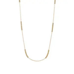 Argento Vivo The Beaded Cable Chain Necklace - Gold