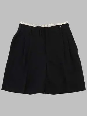 MAISON MARGIELA Virgin Wool Tailored Shorts - Black