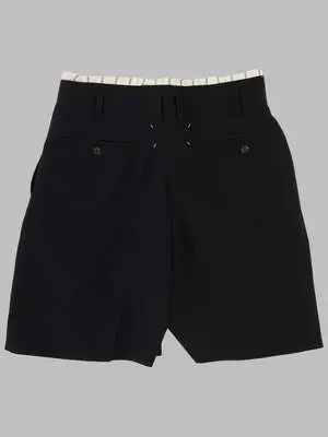 MAISON MARGIELA Virgin Wool Tailored Shorts - Black