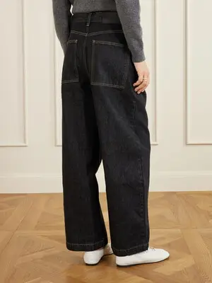 Studio Nicholson Neive Organic Low-rise Wide-leg Jeans