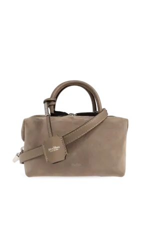 Max Mara Suede 'holdall' Bag - Beige