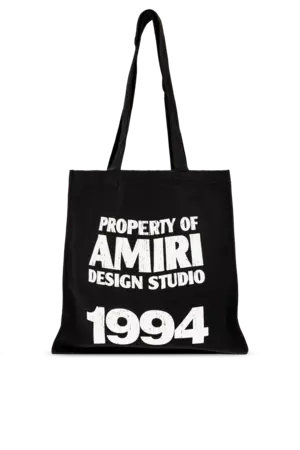 Amiri Cotton Tote Bag With Print
