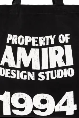 Amiri Cotton Tote Bag With Print