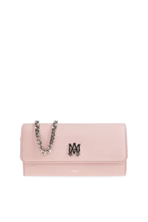 Amiri Leather Wallet On A Chain