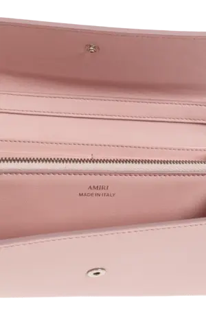 Amiri Leather Wallet On A Chain