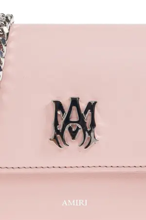 Amiri Leather Wallet On A Chain