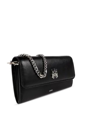 Amiri Leather Wallet On A Chain
