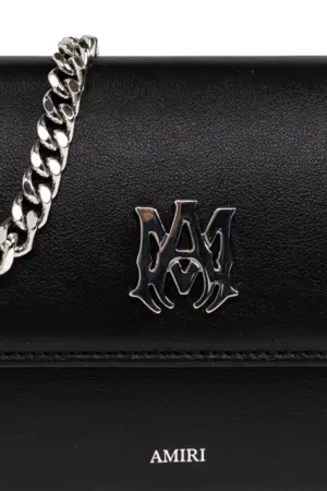 Amiri Leather Wallet On A Chain