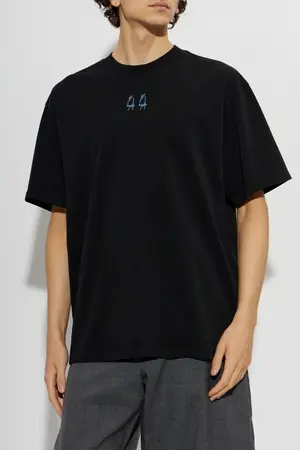 44 LABEL GROUP T-shirt With Printed Logo - Black