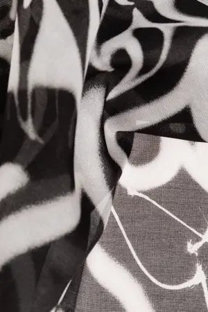 Y3 Silk Scarf With Print
