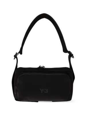 Y3 Polyamide Bag With Printed Logo - Black