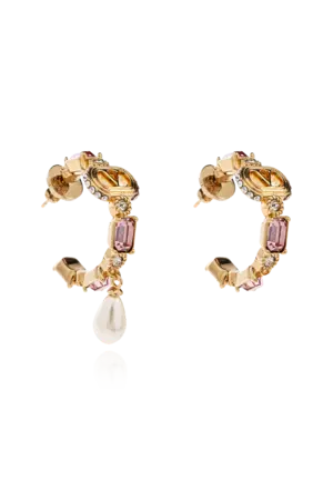 Valentino Garavani Earrings With Shimmering Crystals