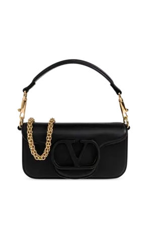 Valentino Garavani Leather Shoulder Bag - Black