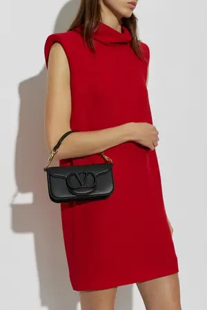 Valentino Garavani Full-grain Leather Shoulder Bag
