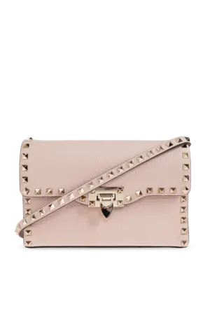 Valentino Garavani Leather Bag With Studs - Pink