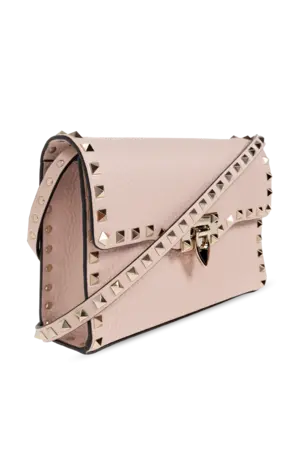 Valentino Garavani Studded Leather Shoulder Bag - Pink