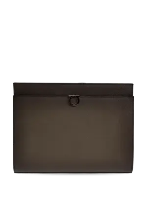 FERRAGAMO Pouch With A Wrist Strap - Brown