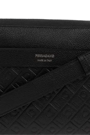 FERRAGAMO Leather Bag With Monogram