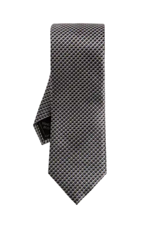 Brioni Silk Tie - Silver