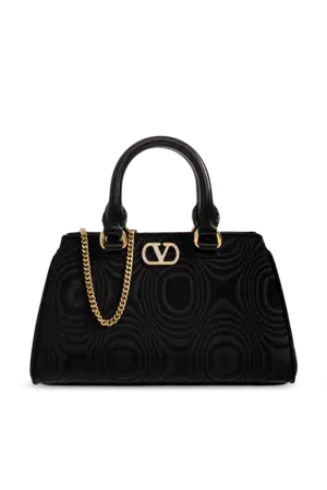 Valentino Garavani Bag With Crystal Embellished Logo