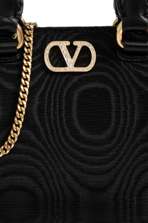 Valentino Garavani Bag With Crystal Embellished Logo