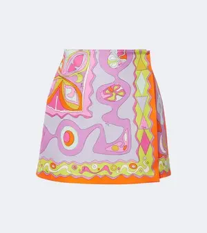 Emilio Pucci Angoli Twill Wrap Skirt