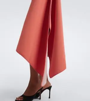 Maticevski Draped Asymmetric Midi Dress - Pink