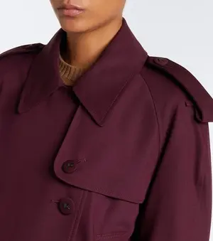 Burberry Mayfair Wool Twill Trench Jacket