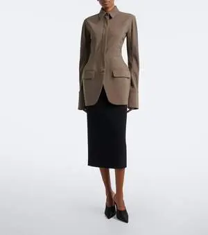 MUGLER Wool-blend Jacket