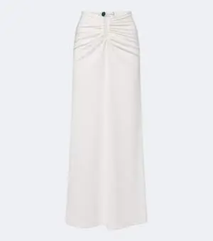 Christopher Esber Gathered Maxi Skirt - White