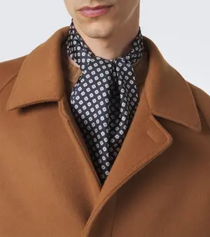 Saint Laurent Silk Jacquard Scarf