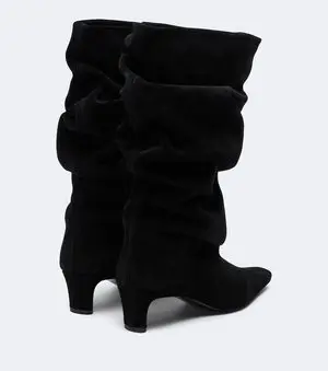 Staud Wally Suede Mid-calf Boots - Black