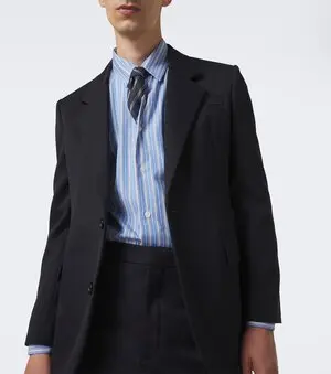 Saint Laurent Wool Gabardine Blazer