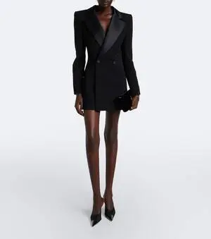 Saint Laurent Wool Blazer Dress