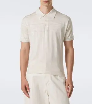 Missoni Cotton-blend Polo Shirt - White