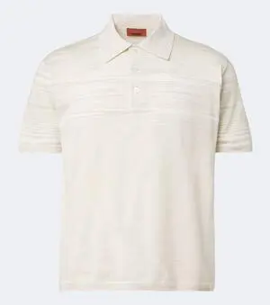 Missoni Cotton-blend Polo Shirt - White