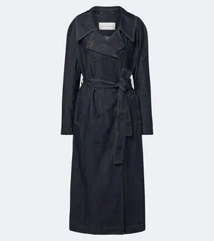 Dries Van Noten Denim Trench Coat