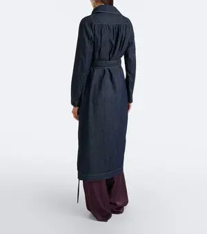 Dries Van Noten Denim Trench Coat