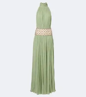 Retrofete Retrof�te Kreeli Embellished Maxi Dress - Green