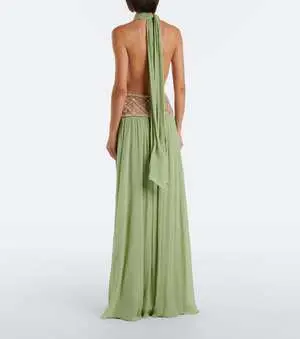 Retrofete Kreeli Embellished Maxi Dress