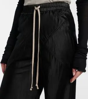 Rick Owens Bias Wide-leg Pants - Black