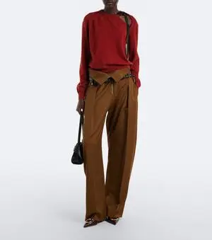 FERRAGAMO Cutout Wool And Cashmere-blend Sweater