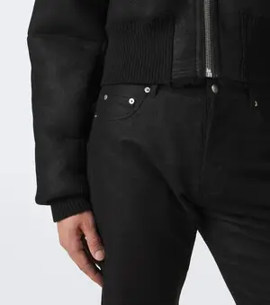 Rick Owens Flight Cropped Leather Jacket