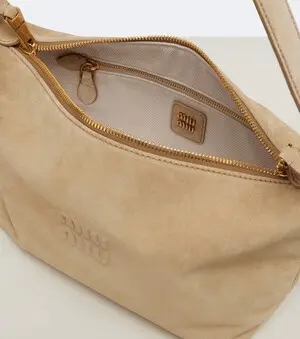 Miu Miu Spirit Suede Shoulder Bag