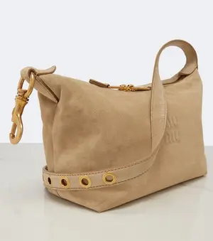 Miu Miu Spirit Suede Shoulder Bag