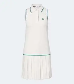 Burberry Martina Cotton Piqué Tennis Dress - White