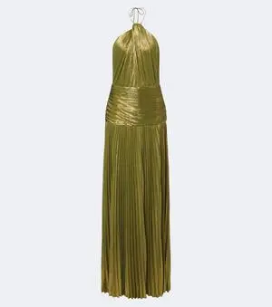 Retrofete Thalia Halterneck Gown - Green