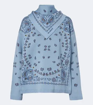 Alanui Bandana Jacquard Virgin Wool Sweater