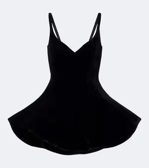David Koma Velvet Minidress