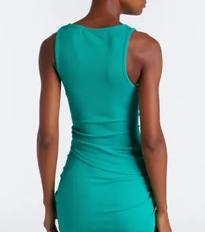 Christopher Esber Gathered Tank Top With Natural Stone Detail